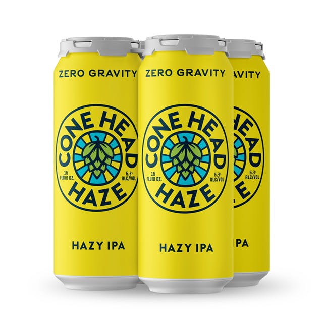 Zero Gravity Craft Brewery Conehead Haze 4 pack 16 oz. Can - Yankee Spirits