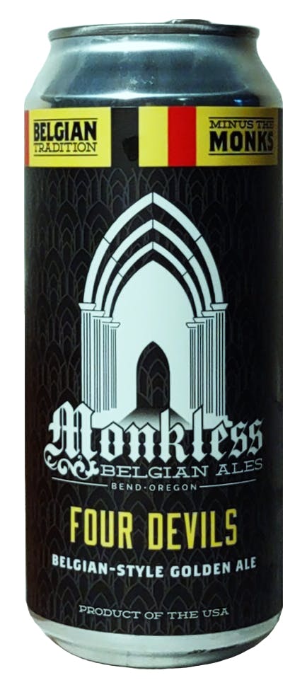 Monkless Belgian Ales Four Devils 4 pack 16 oz. Can - Argonaut Wine ...