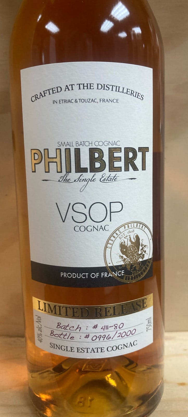 Philbert PHILBERT VSOP COGNAC SINGLE ESTATE 750ml - Domaine Franey