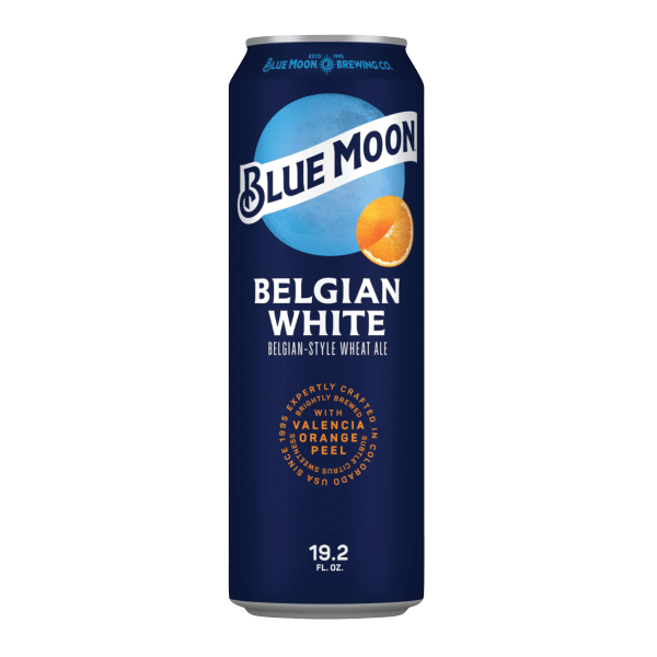 Blue Moon Brewing Company Belgian White 19.2 oz. Can - Yankee Spirits