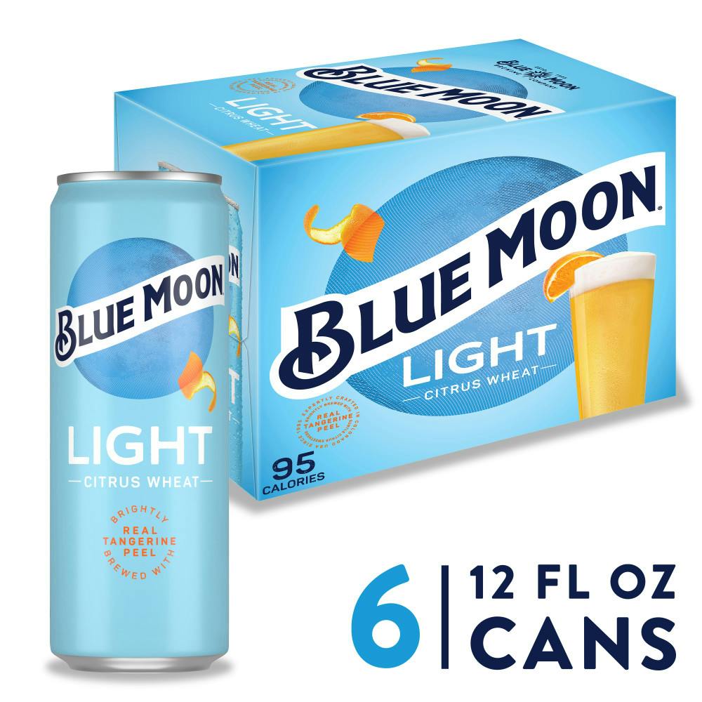 Blue Moon Brewing Company Light 6 pack 12 oz. Can - Yankee Spirits