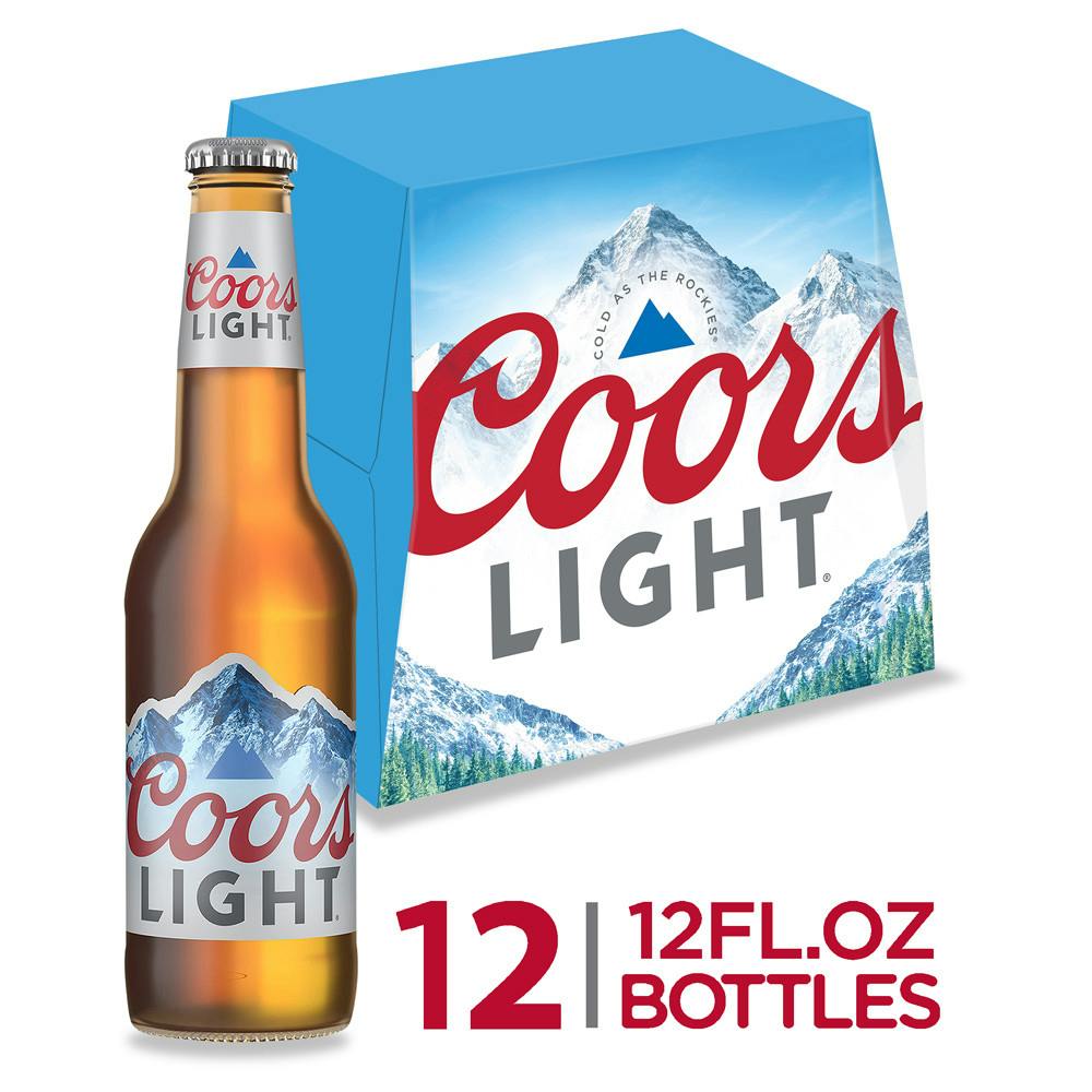 Coors Light 12 pack 12 oz. Bottle - Yankee Spirits