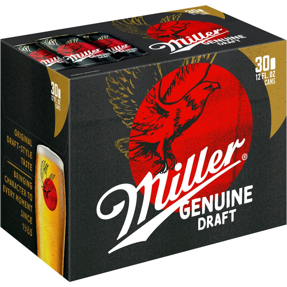 Miller Genuine Draft 30 pack 12 oz. Can - Yankee Spirits