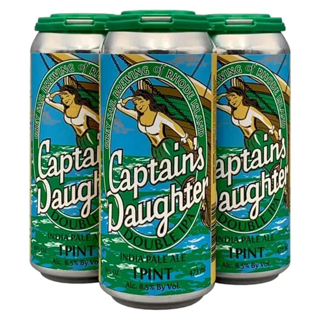 Grey Sail Brewing Captain's Daughter Double IPA 4 pack 16 oz. Can ...