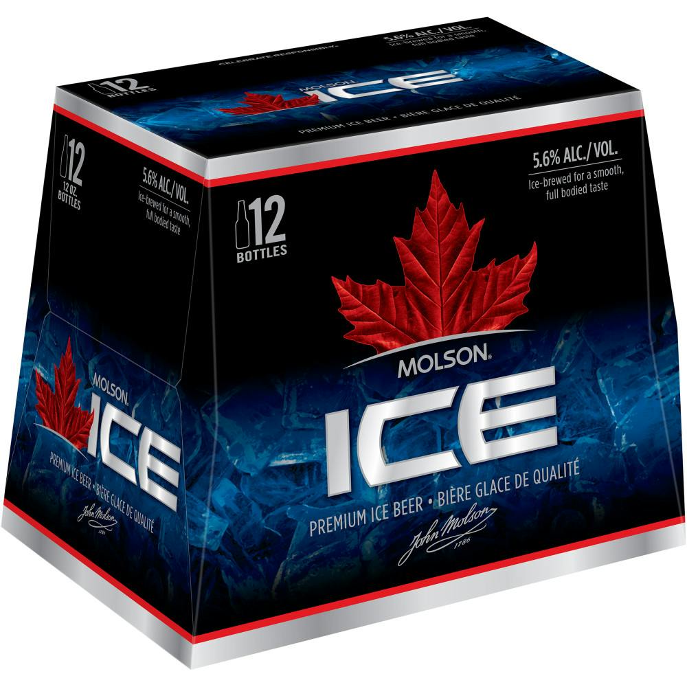 Molson Ice 12 pack 12 oz. Bottle - Yankee Spirits