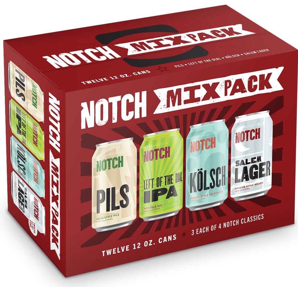 Notch Brewing Mix Pack 12 pack 12 oz. Can - Yankee Spirits