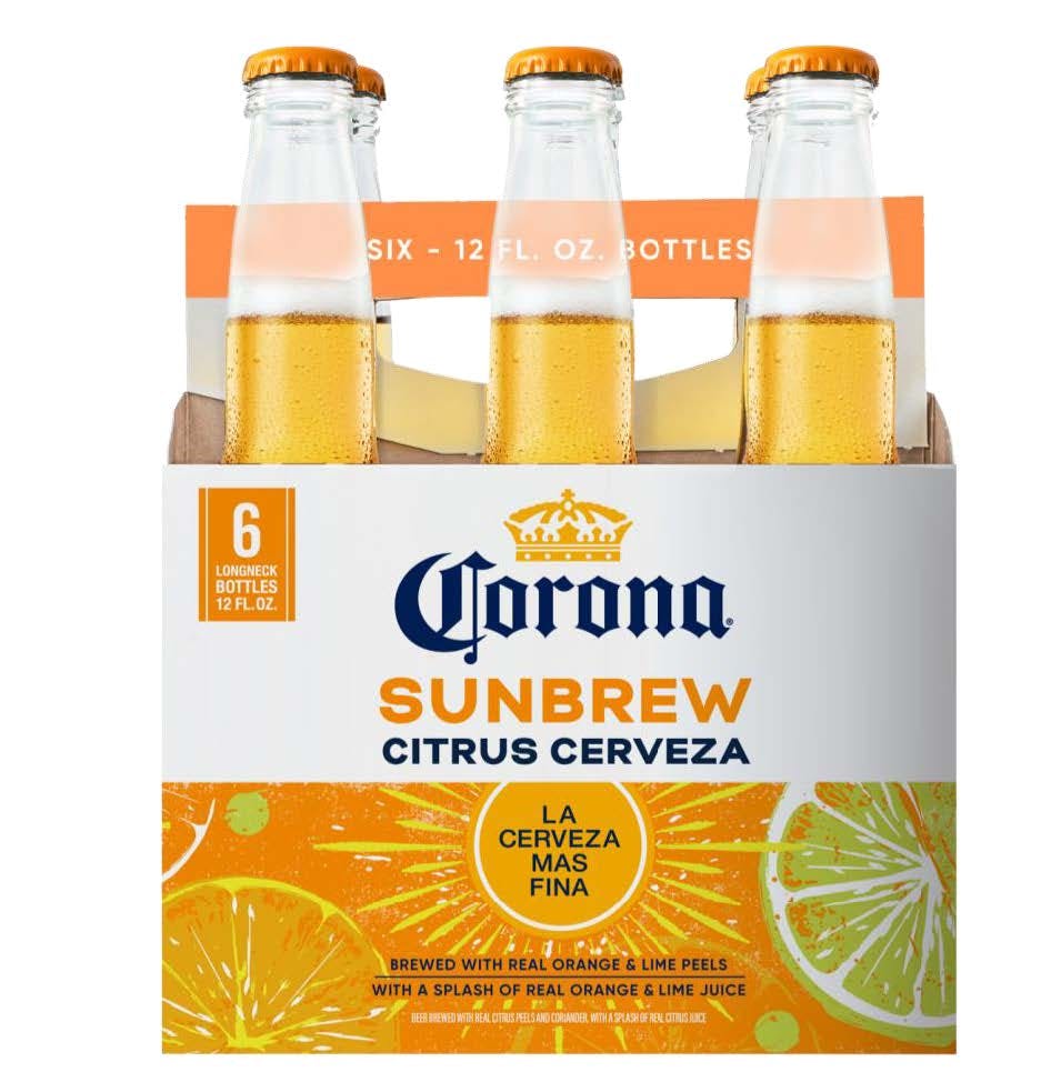 Corona Sunbrew Citrus Cerveza 6 pack 12 oz. Bottle - Yankee Spirits