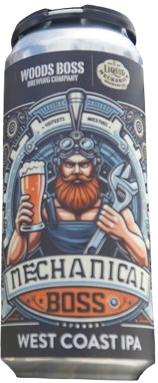 Woods Boss Brewing Mechanical Boss IPA collab w/ Liquid Mechanics 4 ...