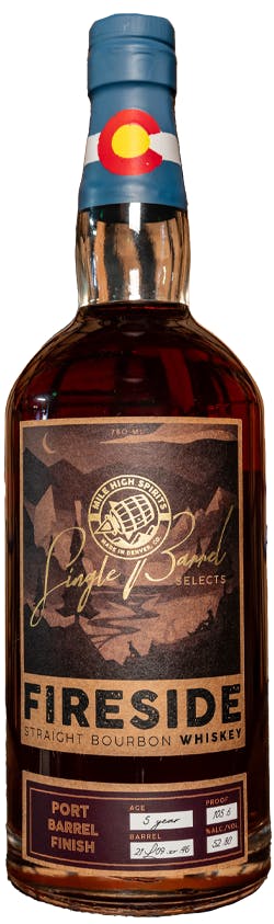Mile High Spirits Fireside Port Barrel Finished Single Barrel Bourbon 5 ...