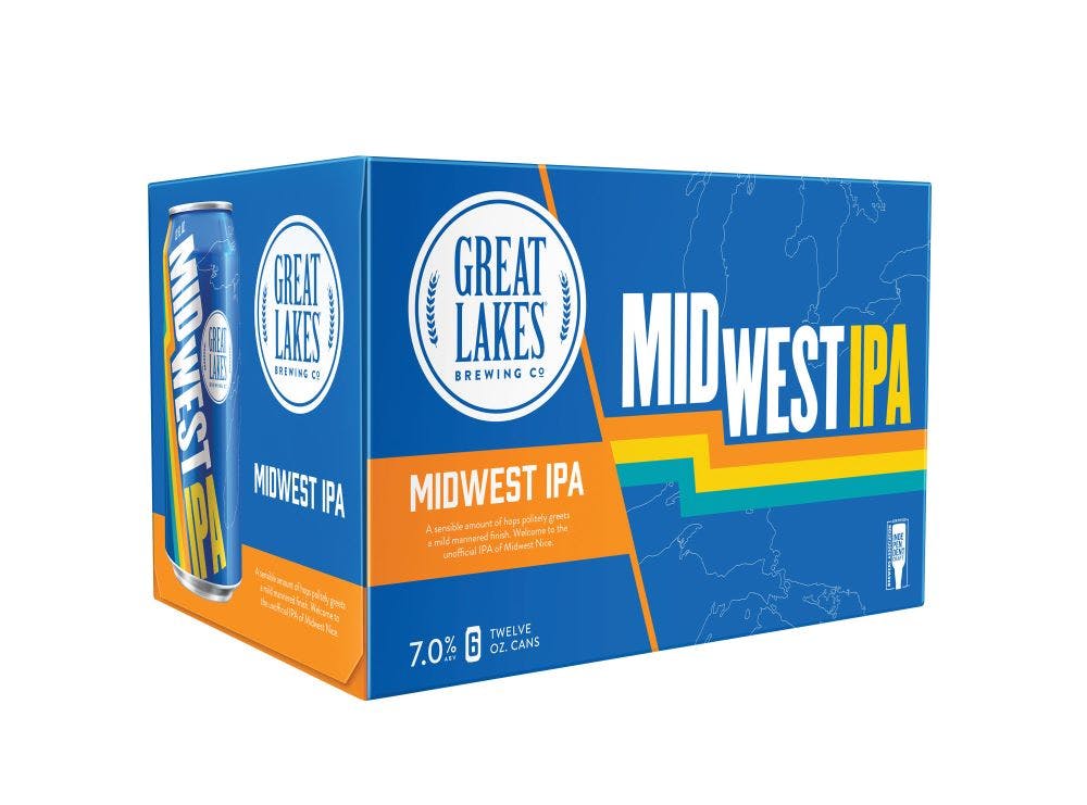 Great Lakes Brewing Midwest IPA 6 pack 12 oz. Can - Yankee Spirits