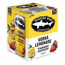 Dogfish Head Strawberry & Honeyberry Vodka Lemonade 4 pack 12 oz. Can ...