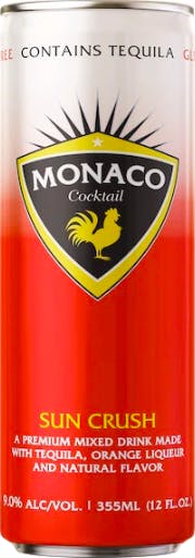 Monaco Tequila Sun Crush 200ml Can - Argonaut Wine & Liquor