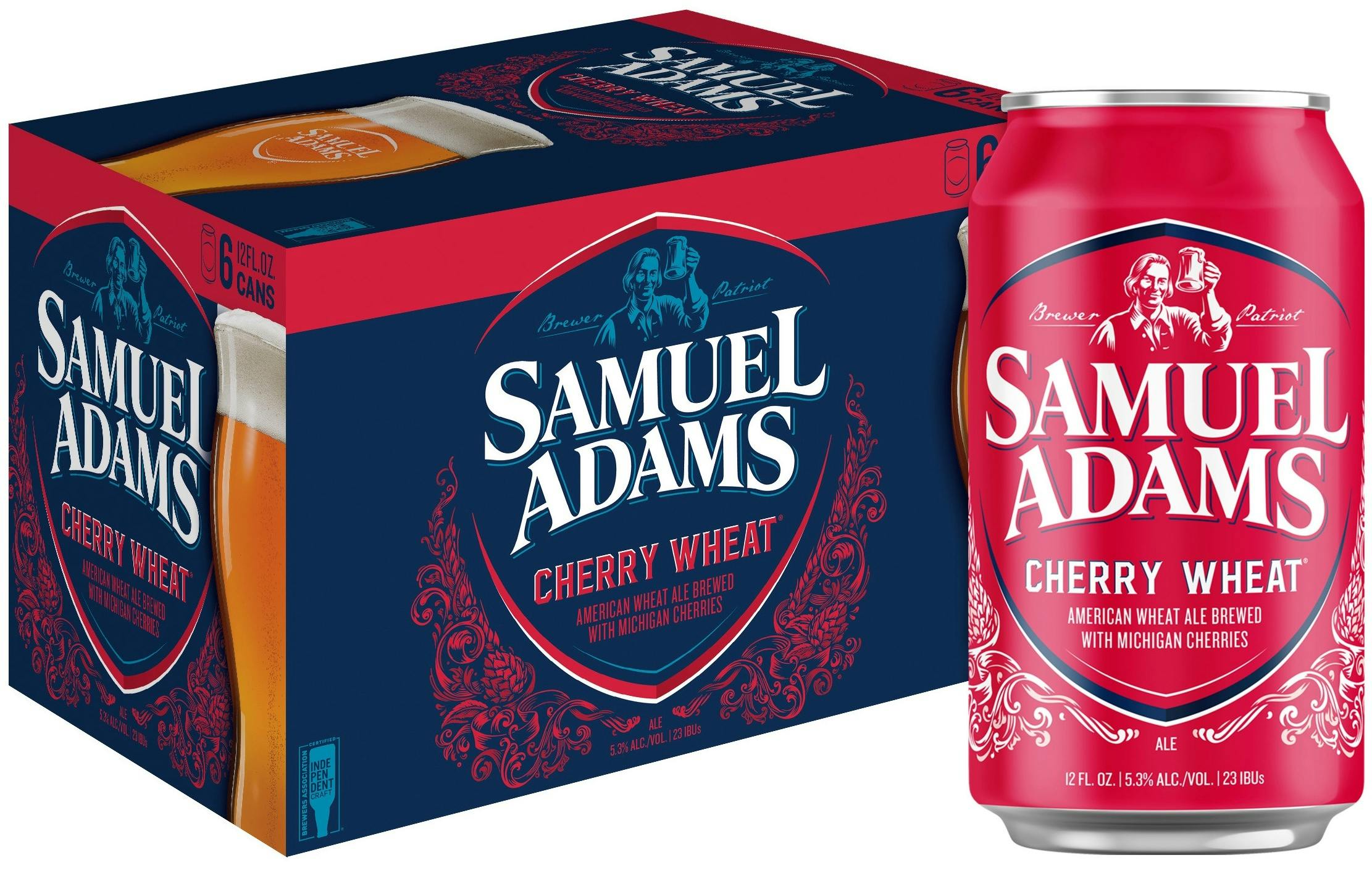 Samuel Adams Cherry Wheat Ale 12 pack 12 oz. Can - Yankee Spirits