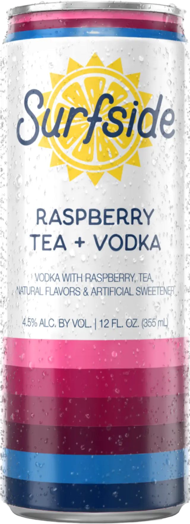 Surfside Cocktails Raspberry Tea + Vodka 4 pack 12 oz. Can - Yankee Spirits
