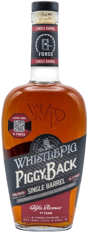 WhistlePig PiggyBack Alfa Romeo Rye Whiskey 750ml - Kelly's Liquor