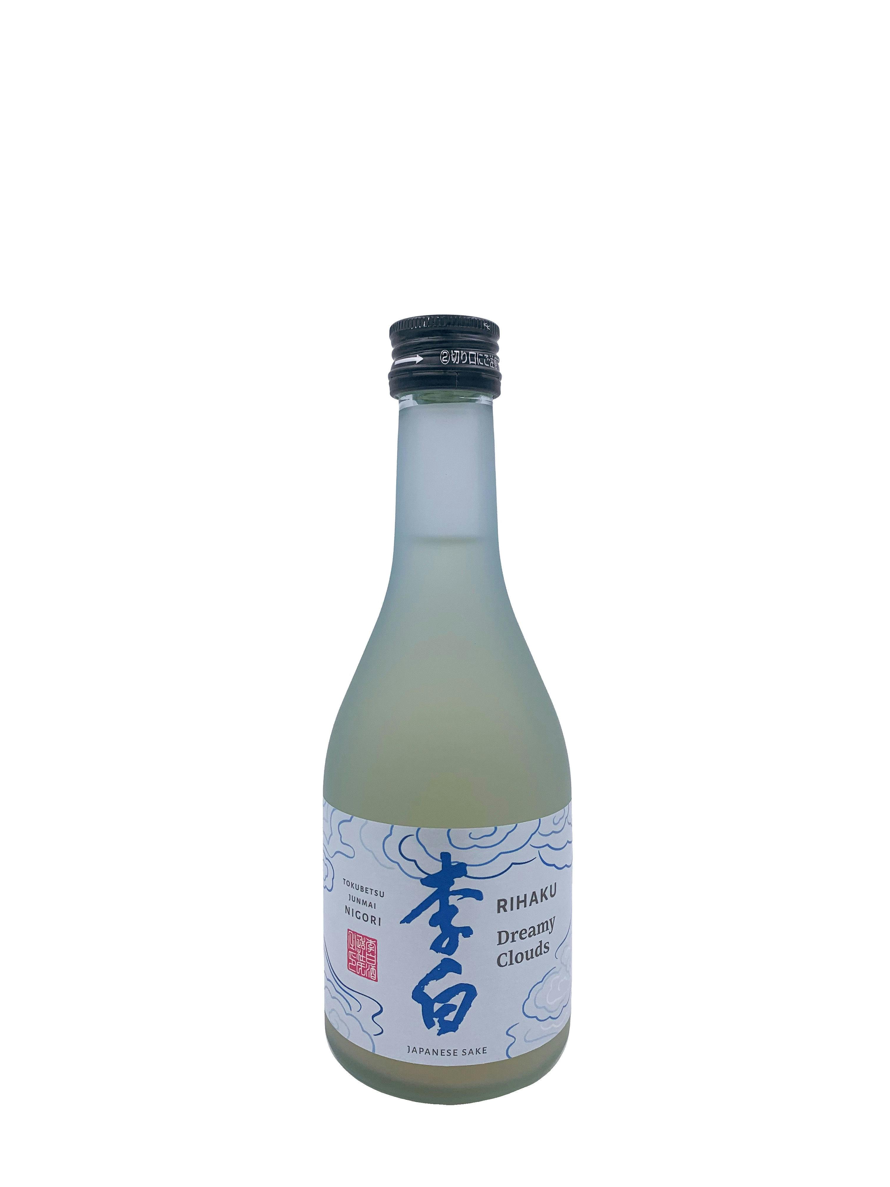 Rihaku Dreamy Clouds Tokubetsu Junmai Nigori Sake 300ml - Princeton ...