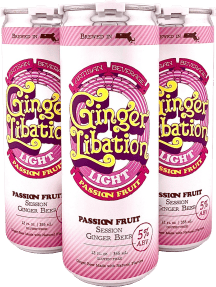 Ginger Libation Passionfruit Light 4 pack 12 oz. Can - Yankee Spirits