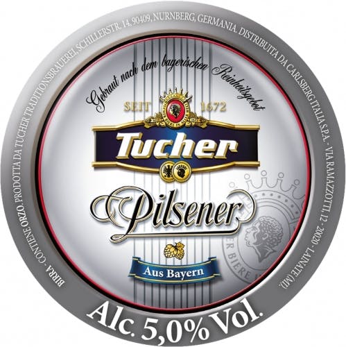 Brauerei Tucher Brau Tucher Pilsener 4 pack 16.9 oz. Can - Yankee Spirits