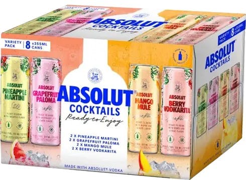 Absolut Ready-to-drink Cocktail Variety 8 pack 12 oz. Can - Petite Cellars