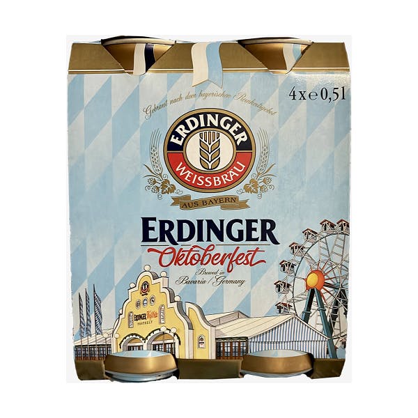 Erdinger Weissbrau Oktoberfest 4 pack 16.9 oz. Can - Yankee Spirits