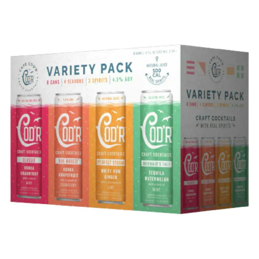 Cape Cod'r Craft Cocktails Cocktails Variety Pack 8 pack 12 oz. Can ...