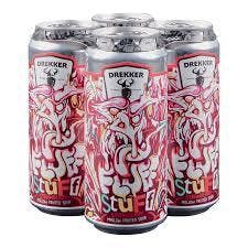 Drekker Brewing Co Fluff Stuff LTD: PINEAPPLE/RASPBERRY 4 pack 16 oz ...