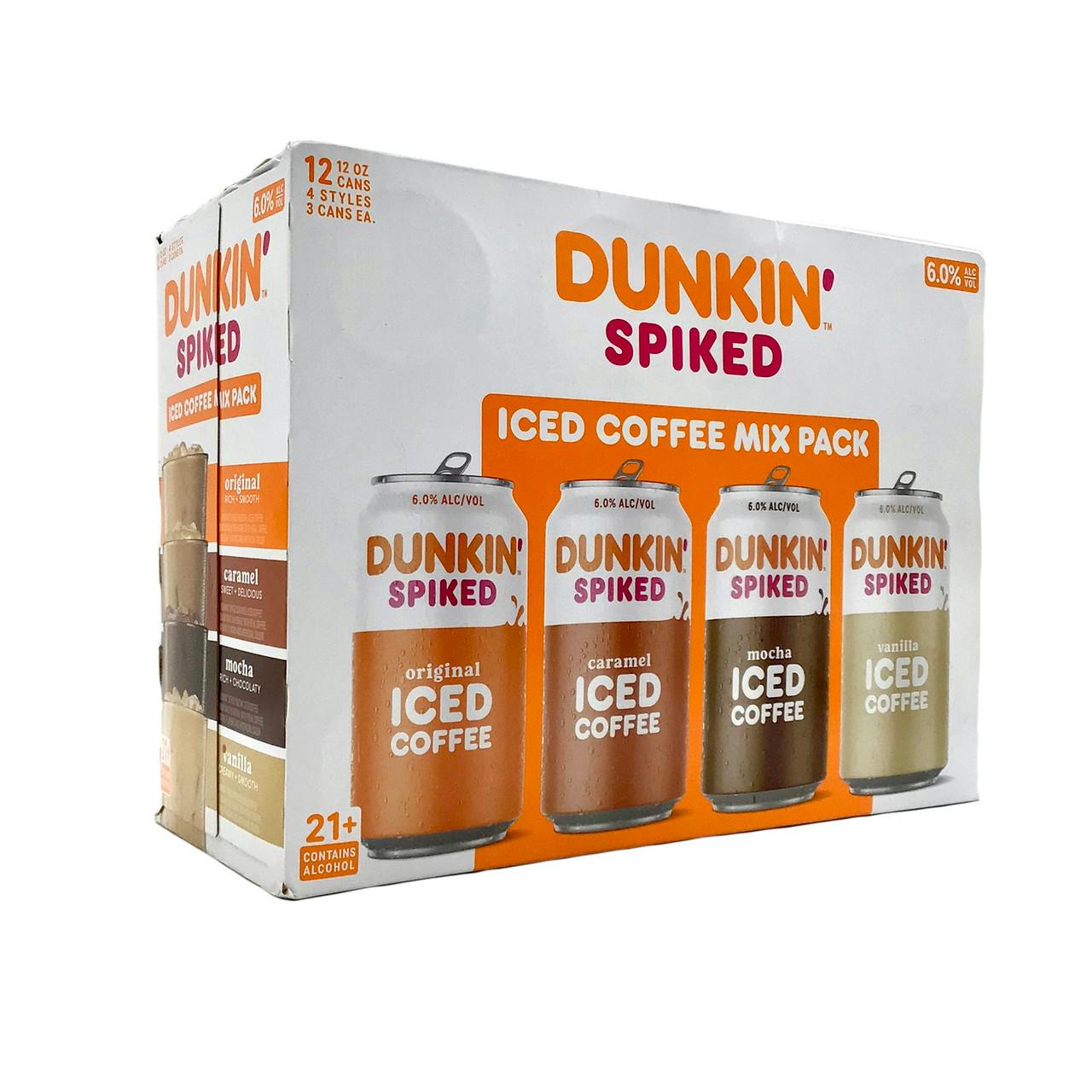 Dunkin Donuts Spiked Iced Coffee 12 pack 12 oz. Can - Allendale Wine Shoppe