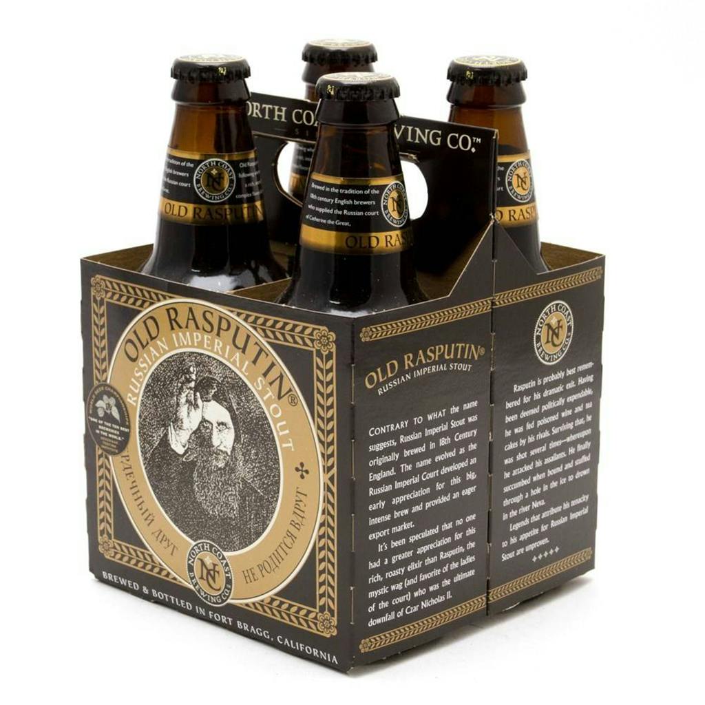 North Coast Brewing Co. Old Rasputin Russian Imperial Stout 4 pack 12 ...