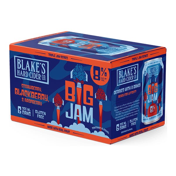 Blake's Hard Cider Big Jam 6 pack 12 oz. Can - Yankee Spirits