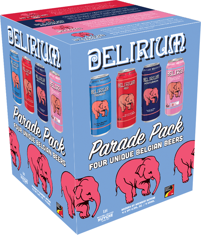 Delirium Brewery Parade Pack 4 pack 500ml Can - Yankee Spirits