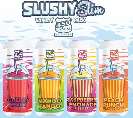 450 North Brewing Slushy Slim Variety Pack 4 pack 16 oz. Can - Yankee ...