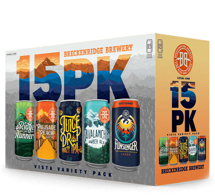 Breckenridge Brewery Sampler Pack 15 pack 12 oz. Can - Argonaut Wine ...