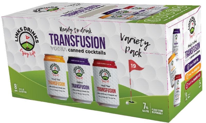 Links Drinks Transfusion Variety 8 pack 12 oz. Can - Yankee Spirits