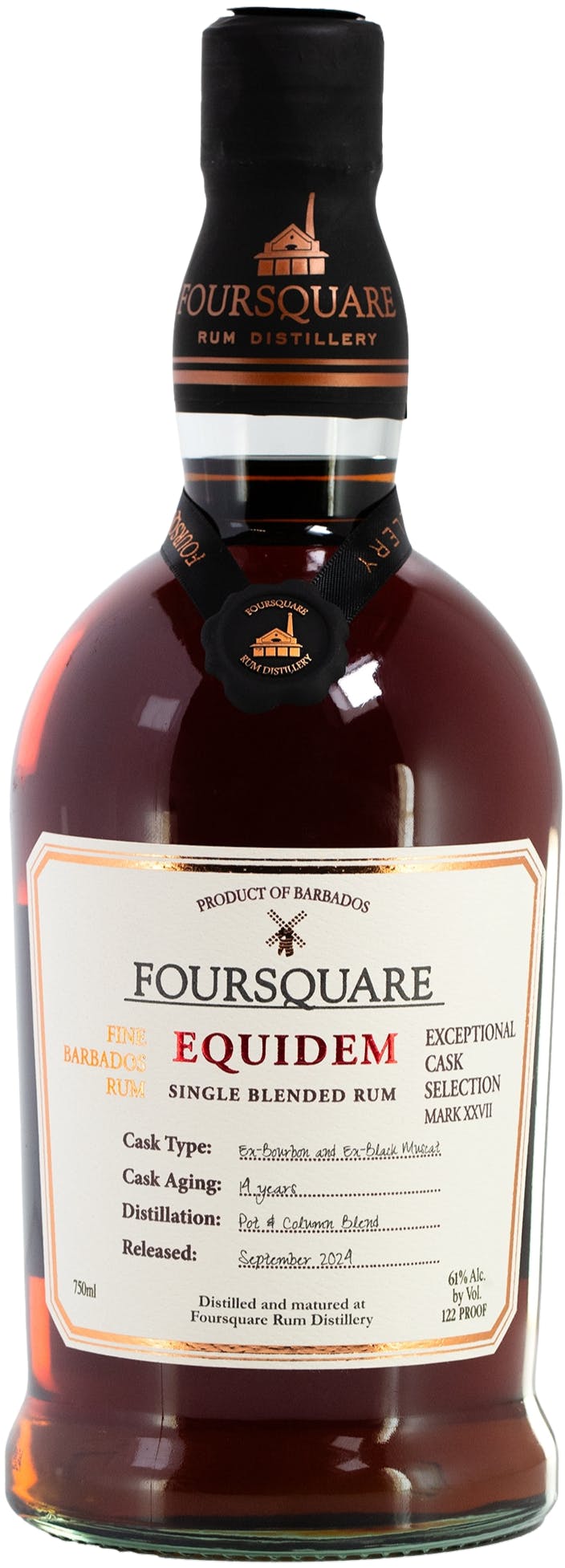 Foursquare Equidem Exceptional Cask Selection Single Blended Rum 750ml ...