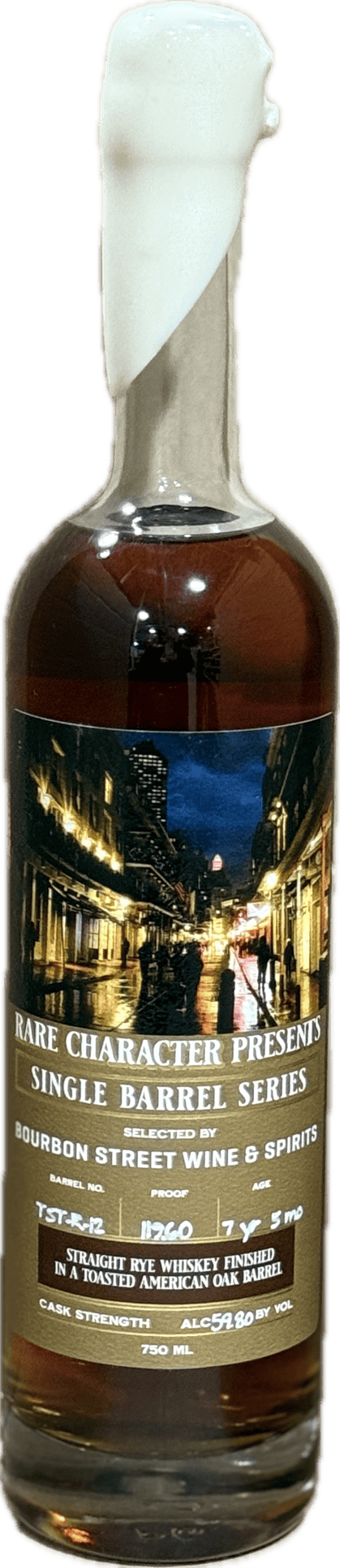 Rare Character "Store Pick" Single Barrel Toasted Rye TST-R-12 750ml ...