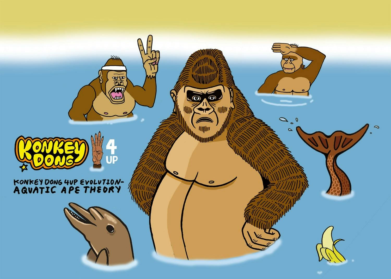 Hoof Hearted Brewing Konkey Dong 4Up - Aquatic Ape Theory 4 pack 16 oz ...