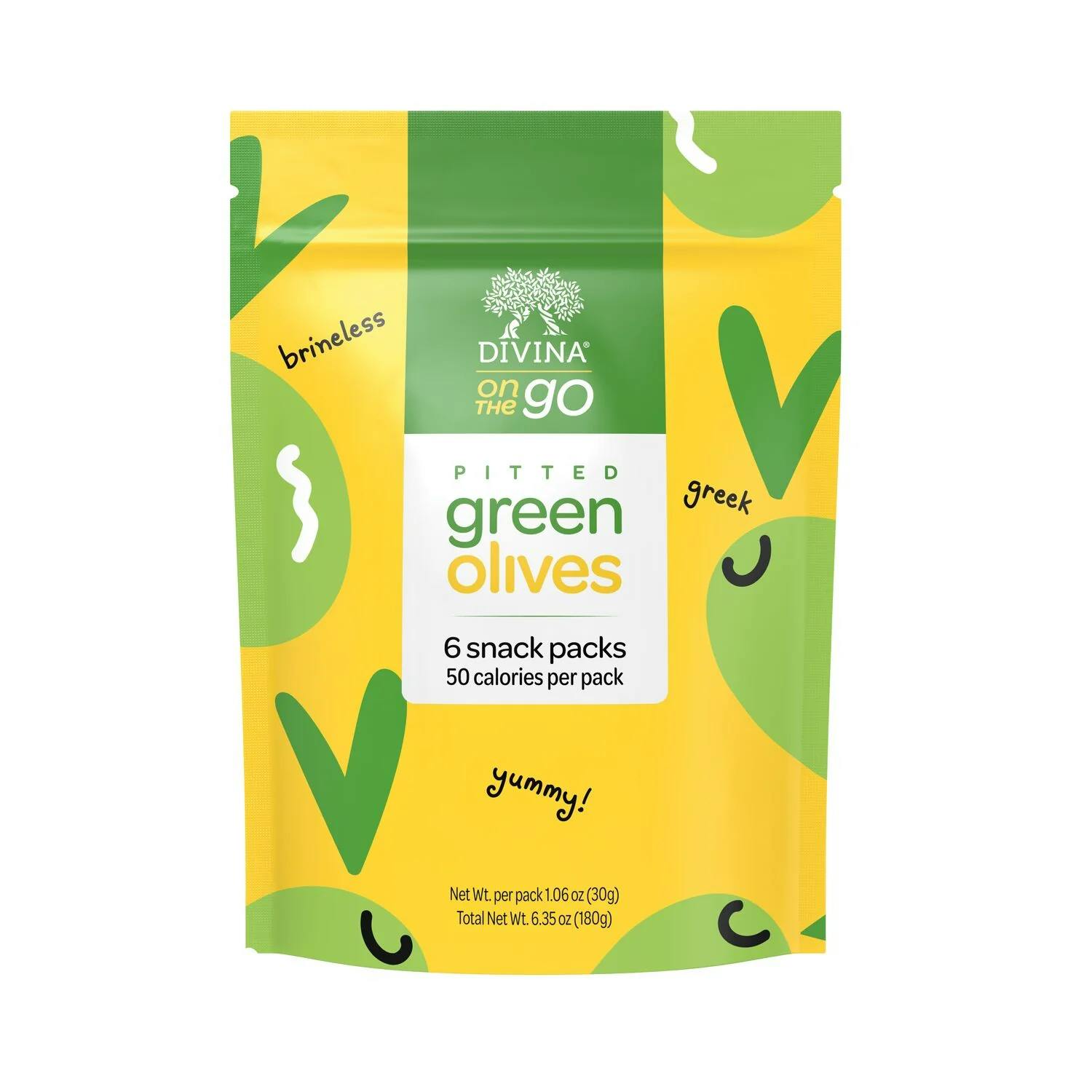 Divina On The Go Pitted Green Olives - SPIRITED Wines