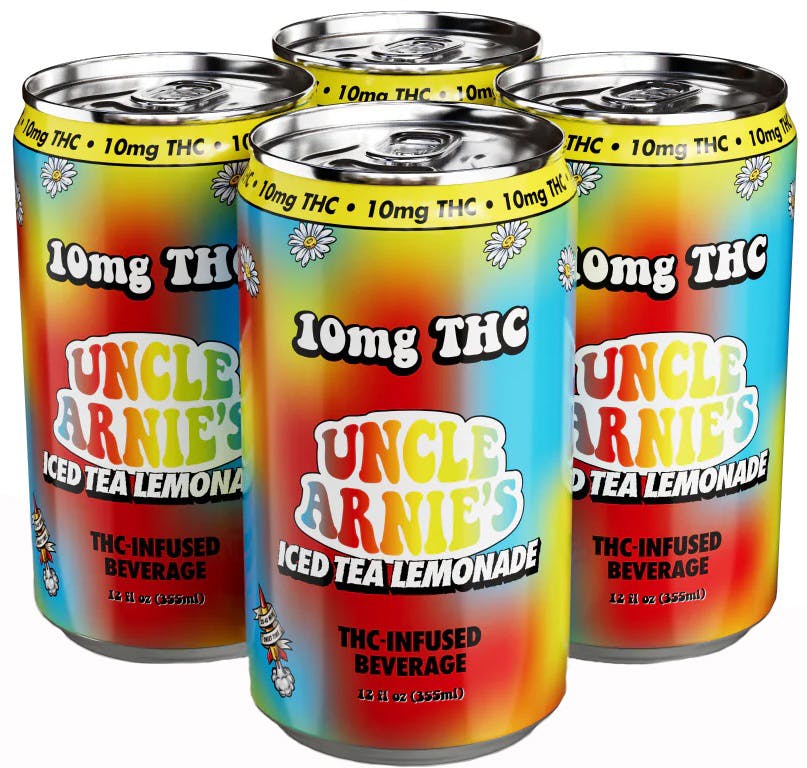 Uncle Arnie's Iced Tea Lemonade 10mg THC 4 pack 12 oz. - Rock W&S