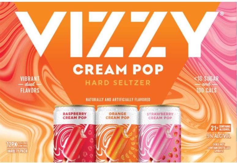 Vizzy Hard Seltzer Cream Pop Hard Seltzer Variety Pack 12 pack 12 oz ...