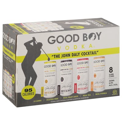 Good Boy Vodka The John Daly Cocktail Ice Tea & Lemonade 8 pack 12 oz ...