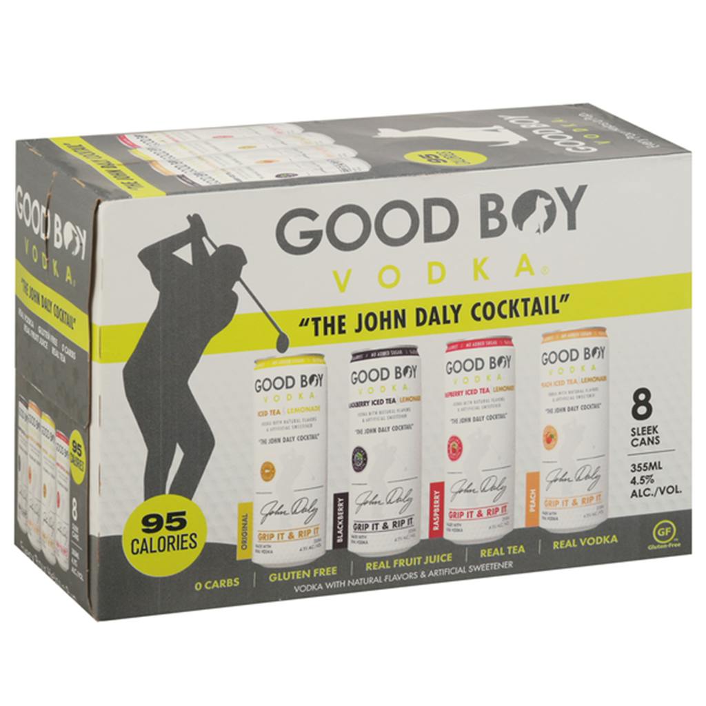 Good Boy Vodka The John Daly Cocktail Ice Tea & Lemonade 8 pack 12 oz ...