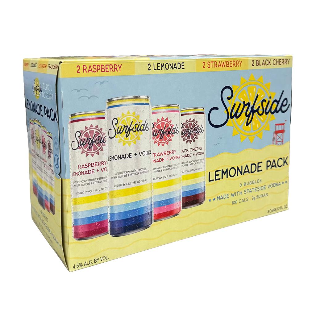 Surfside Cocktails Lemonade Variety Pack 8 pack 12 oz. Can - Yankee Spirits