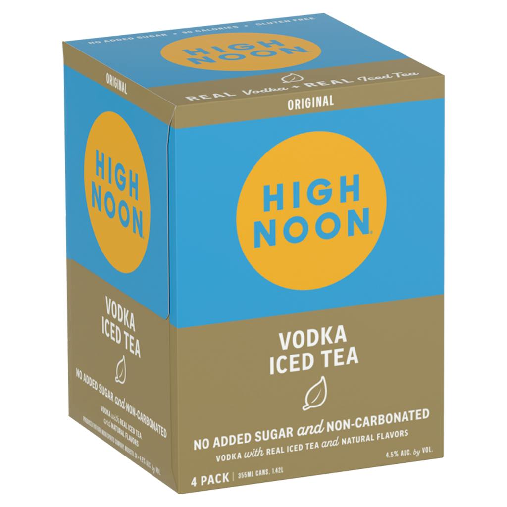 High Noon Spirits Original Vodka Iced Tea 4 pack 12 oz. Can - Yankee ...