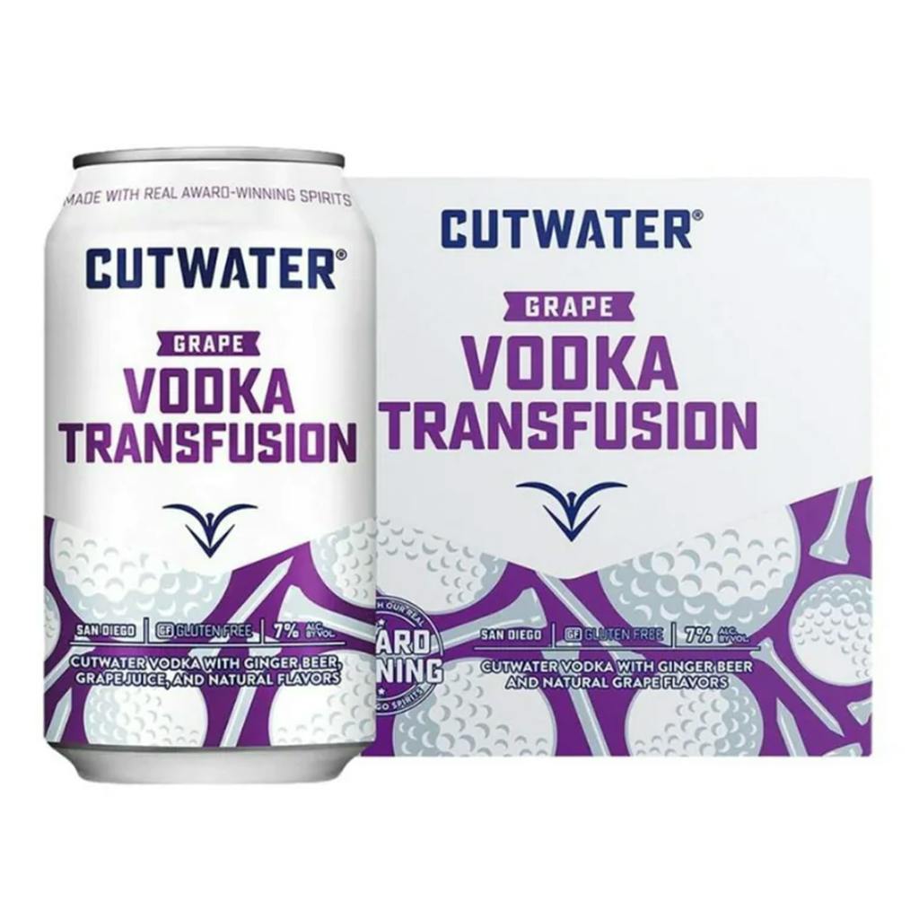 Cutwater Spirits Grape Vodka Transfusion 4 pack 12 oz. Can - Yankee Spirits
