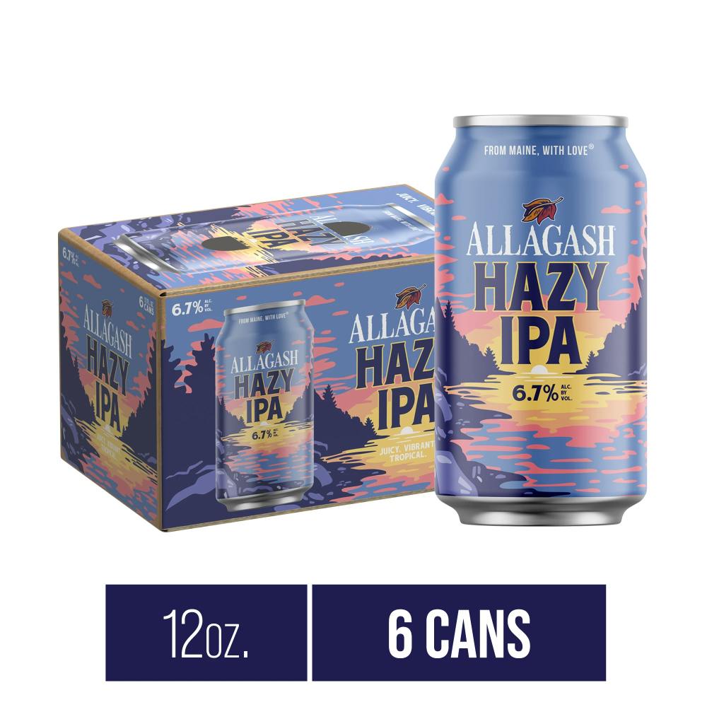 Allagash Hazy IPA 6 pack 12 oz. Can - Yankee Spirits