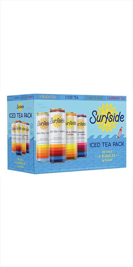 Surfside Cocktails Iced Tea Variety Pack 8 pack 12 oz. Can - Vine Republic