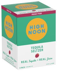 High Noon Spirits Tequila Seltzer Prickly Pear 4 pack 12 oz. Can ...