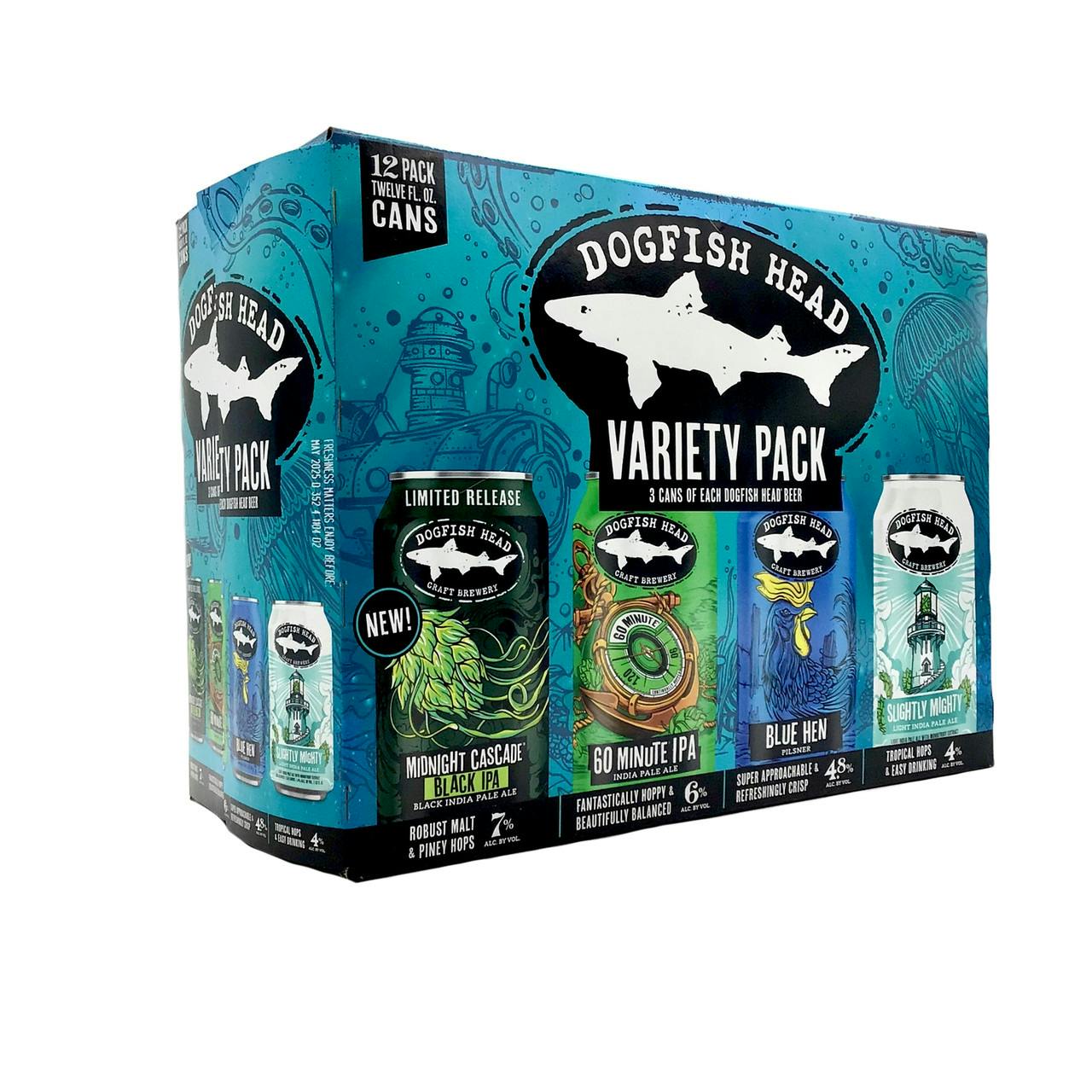 Dogfish Head Variety Pack 12 pack 12 oz. Can - Allendale Wine Shoppe