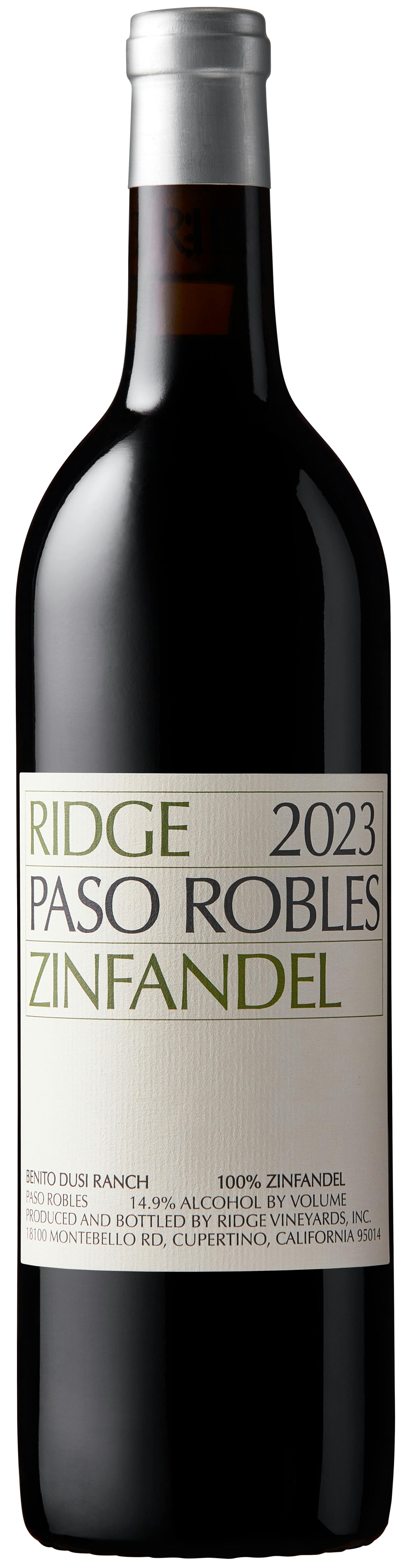 Ridge Vineyards Paso Robles Zinfandel 2023 750ml - Vine Republic