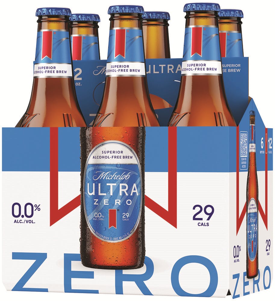 Michelob Ultra Zero 6 pack 12 oz. Bottle - Yankee Spirits
